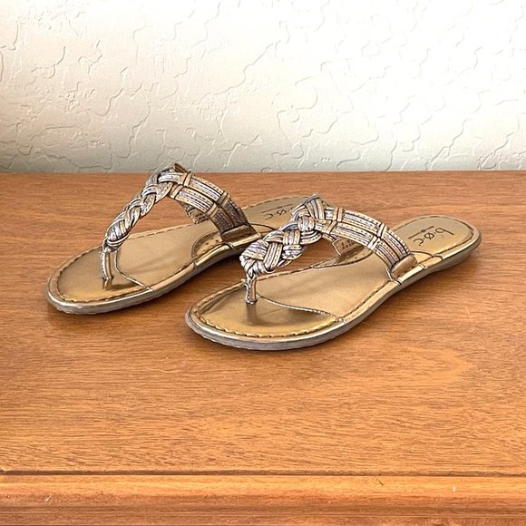 boc | Shoes | New Born Concept Sandals Boc 6 Two Tone Gold Pewter ...